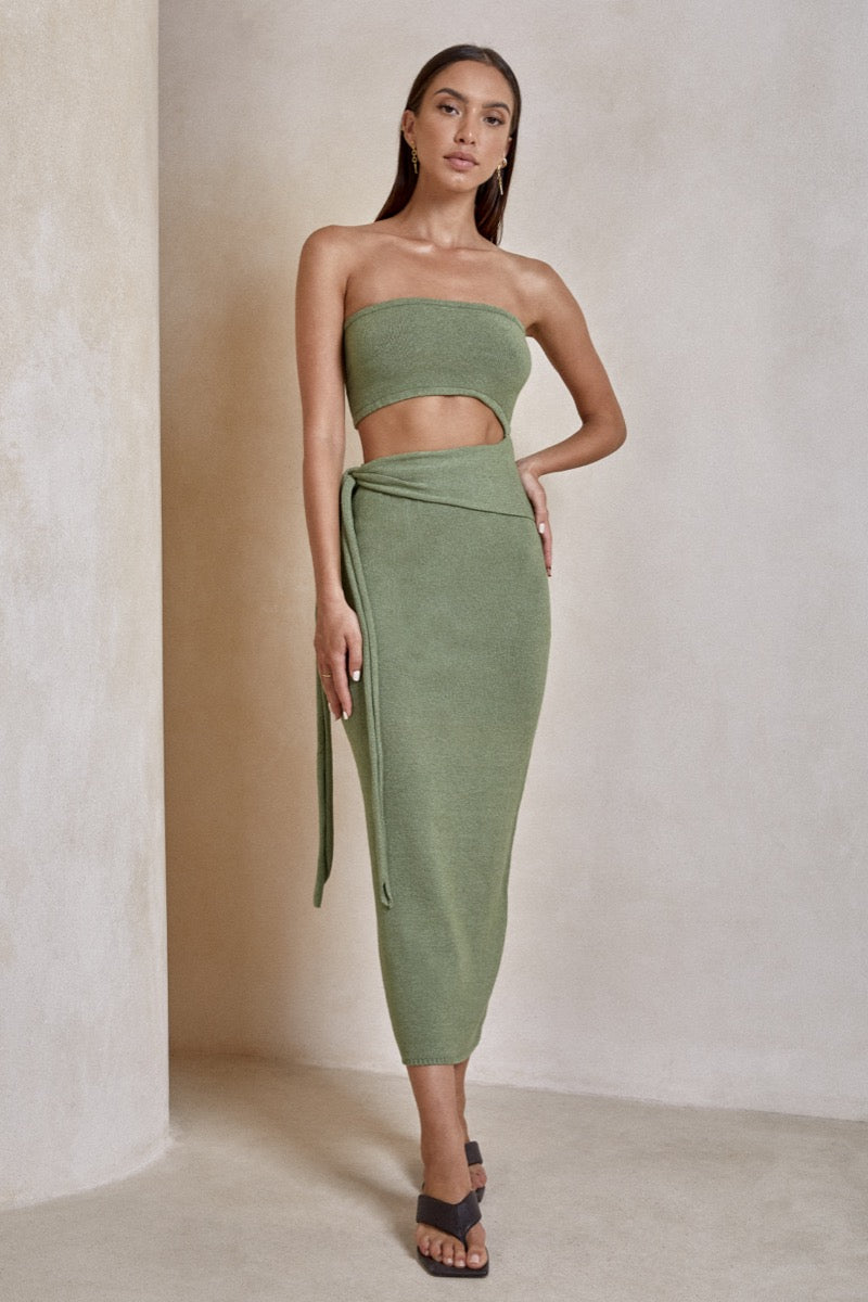 Kimee DRESS in Sage – The Cure