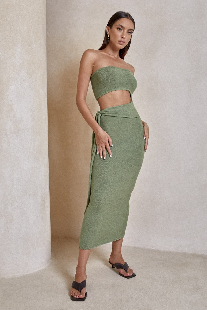Kimee DRESS in Sage – The Cure